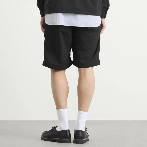 Nanamica Alphadry Double Pleat Shorts In Dark Navy - 50% Off